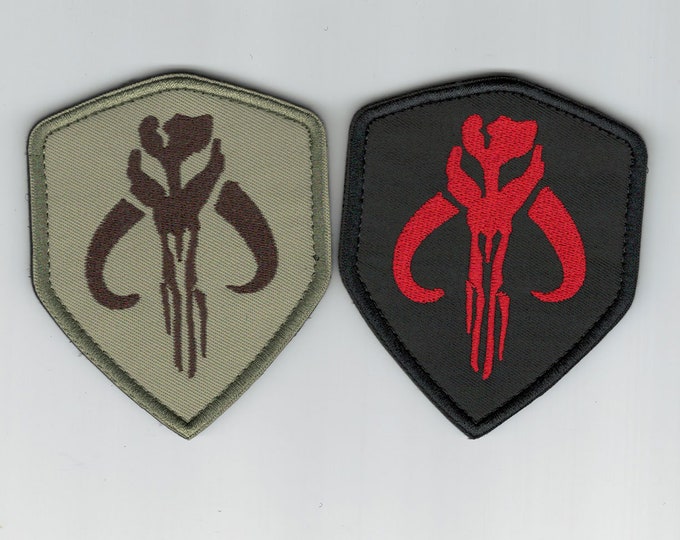 2 Color Variants Bounty Hunter Embroidery Patch - Mandalorian Bounty Hunters Tactical ...
