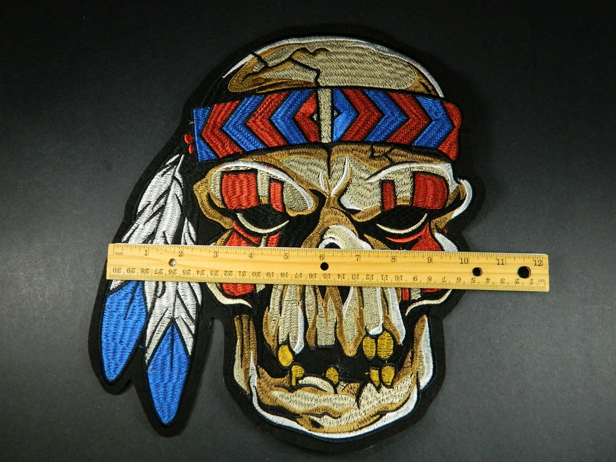 BIG Native American Indian Inspired Iron On Embroidered Patch | Etsy