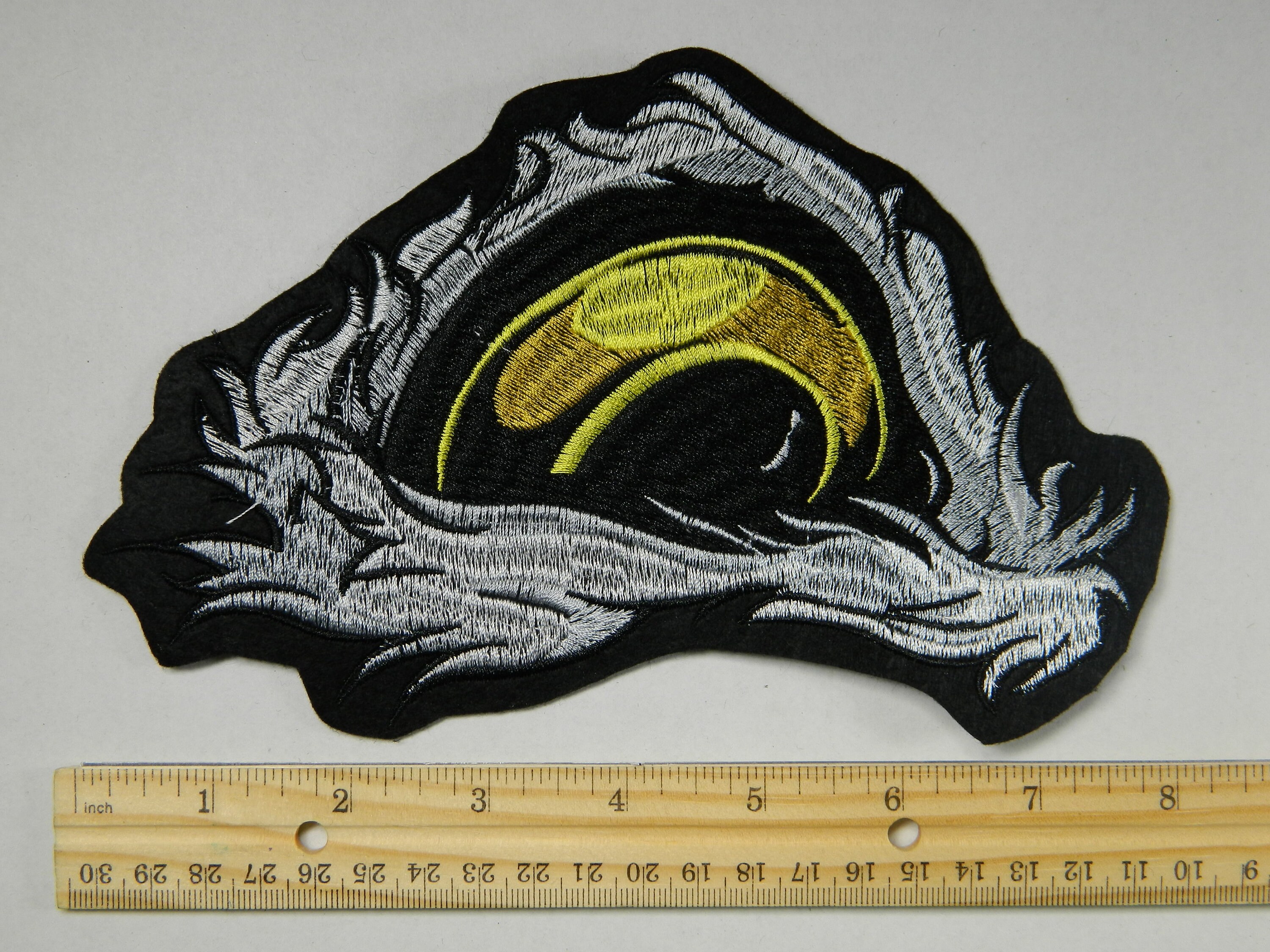 Large Set Furry Monster Eyes Iron-on Embroidered Patch yellow | Etsy