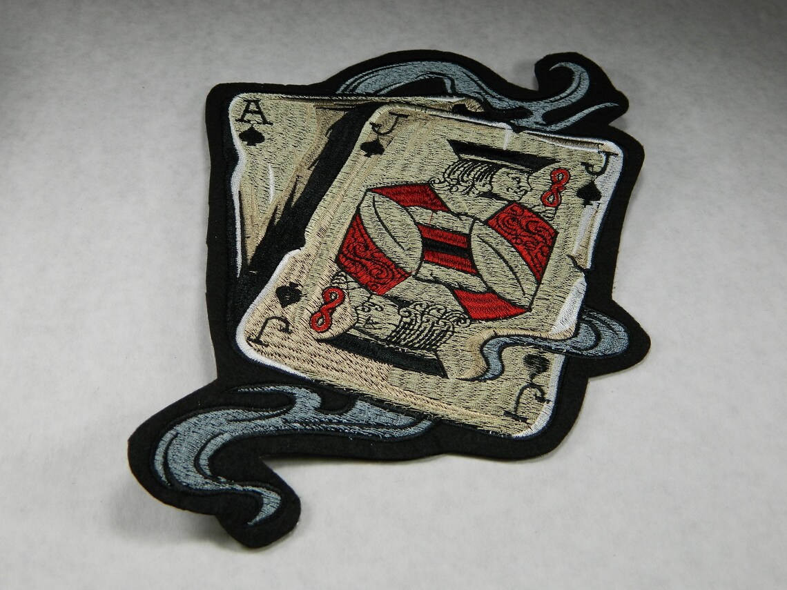 Large Smoky Mysterious Blackjack Iron-on Embroidered Patch - Etsy