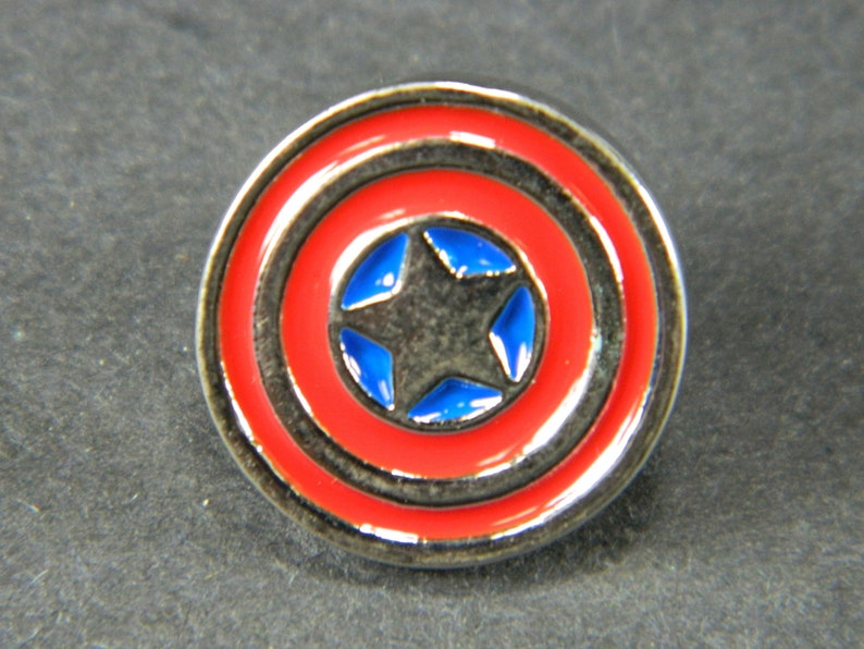 Marvels Captain America Decorative Lapel Pin Capt. | Etsy