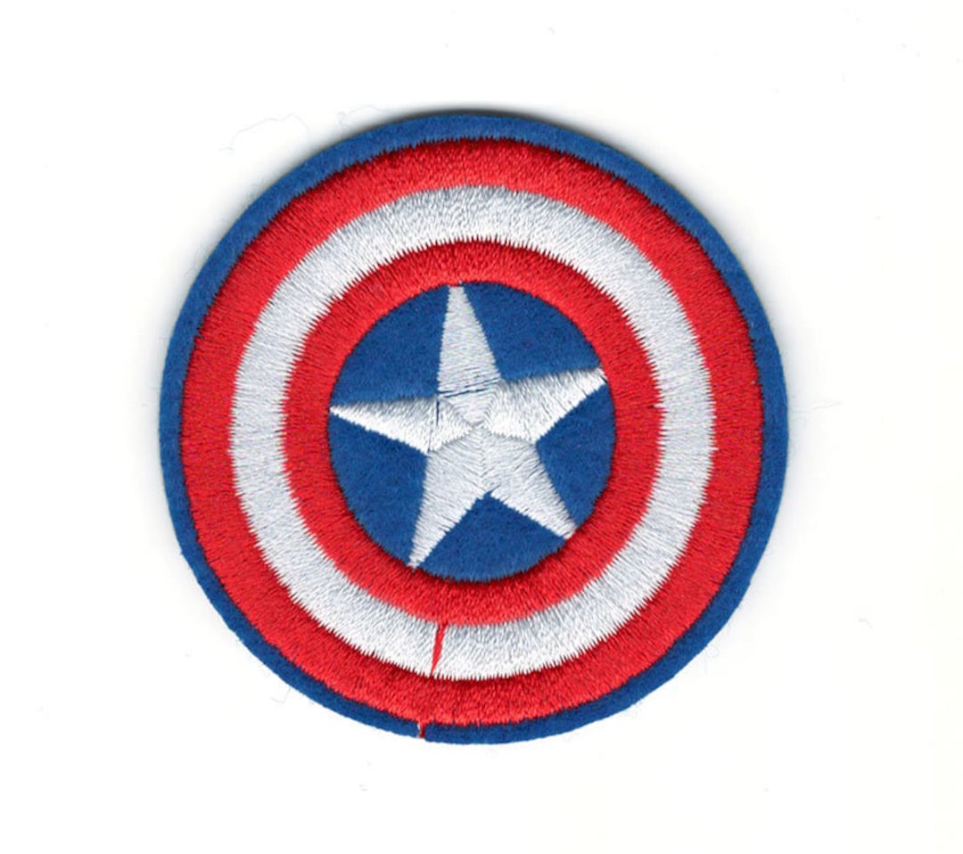 Captain America Embroidered Shield Patch - Embroidery Patch Iron-on ...