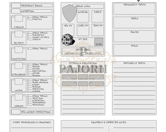 Bard Dnd Sheet - Etsy