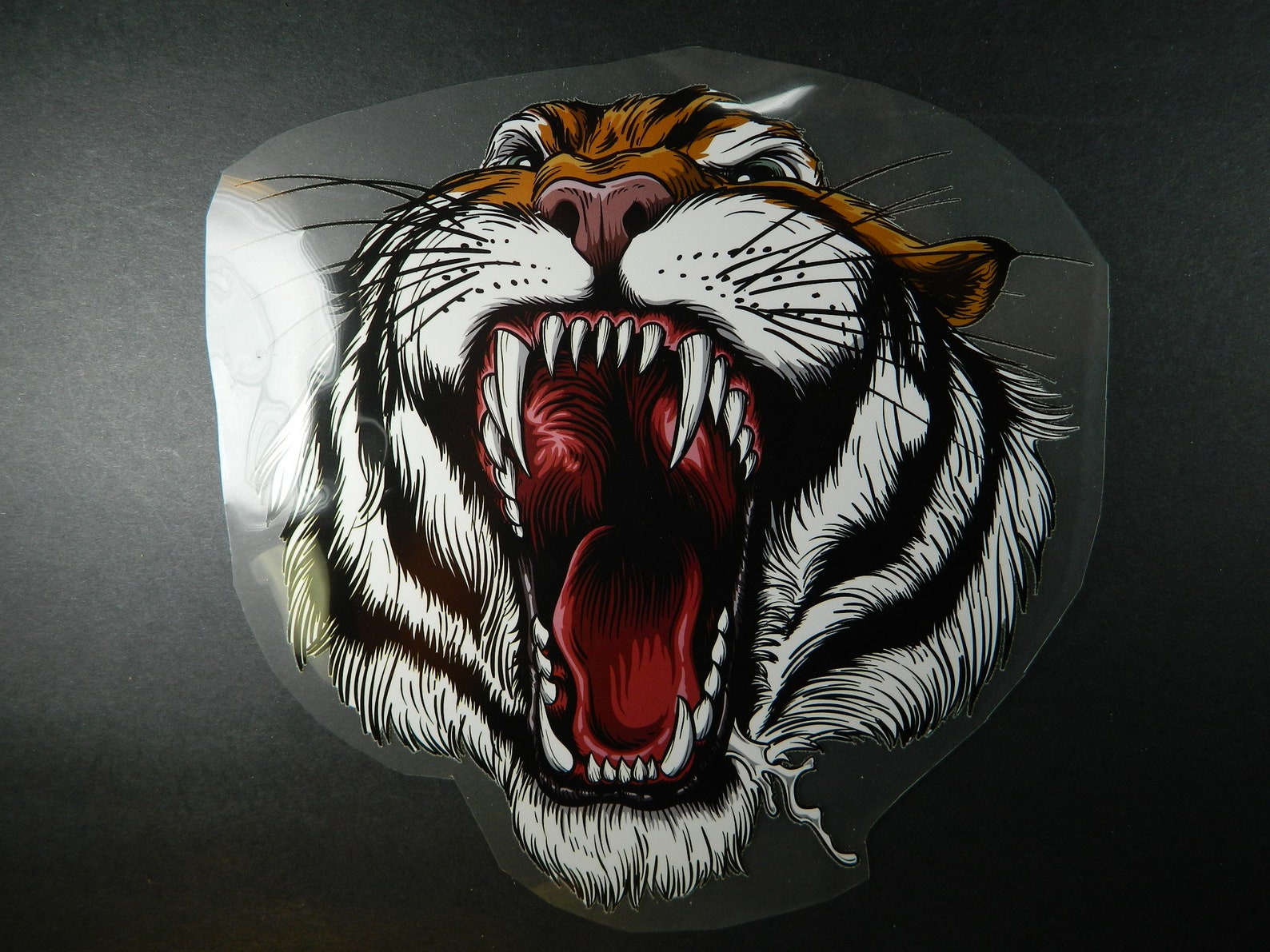 BIG Ferocious Tiger Thermal Iron-on Sticker Patch Sheet | Etsy