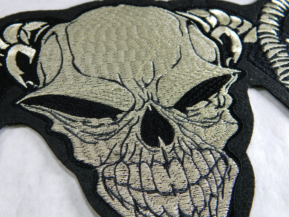 Large Hells Demon Embroidered Patch Big Demonic Demon Tattoo | Etsy