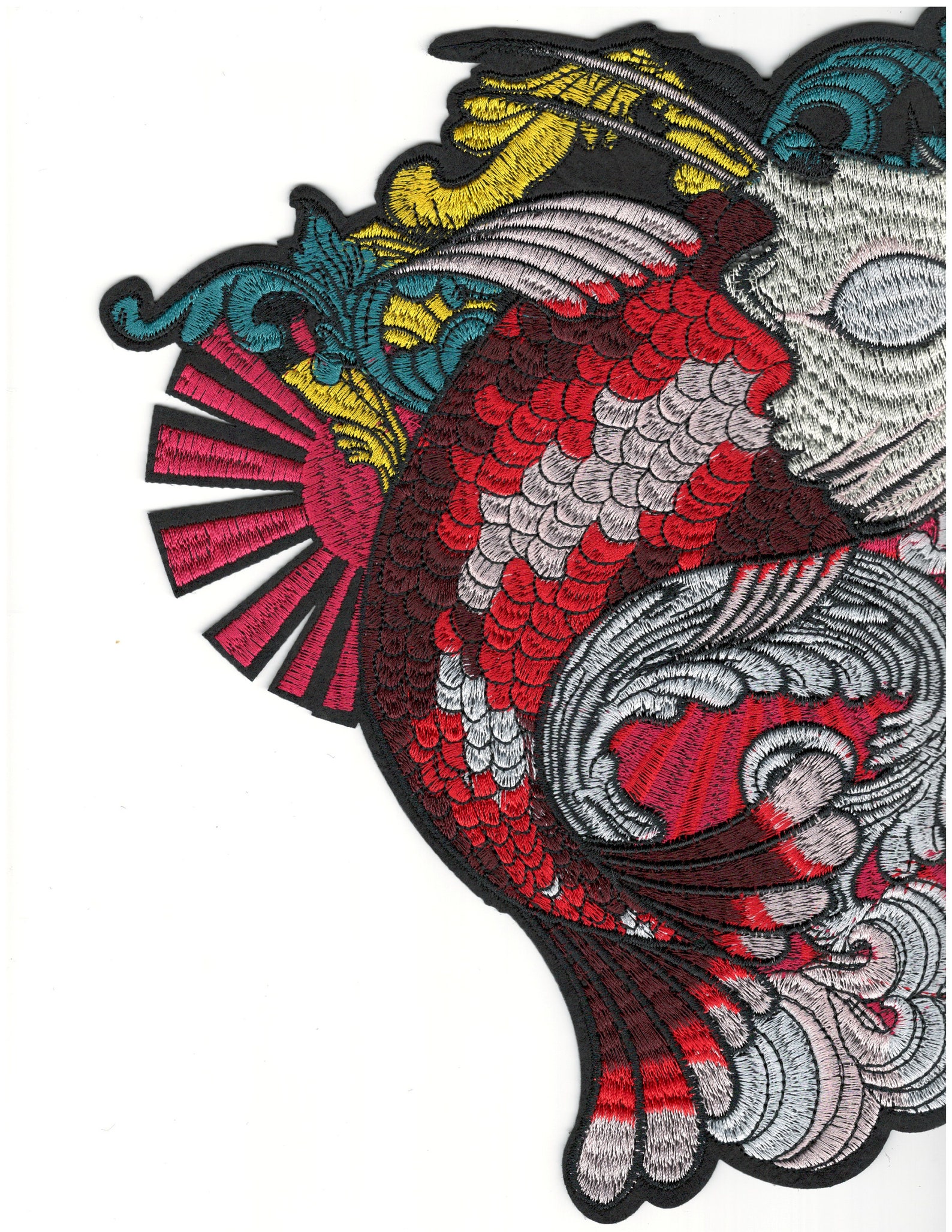 MASSIVE Japanese Koi Fish Statement Iron on Embroidered Patch - Etsy