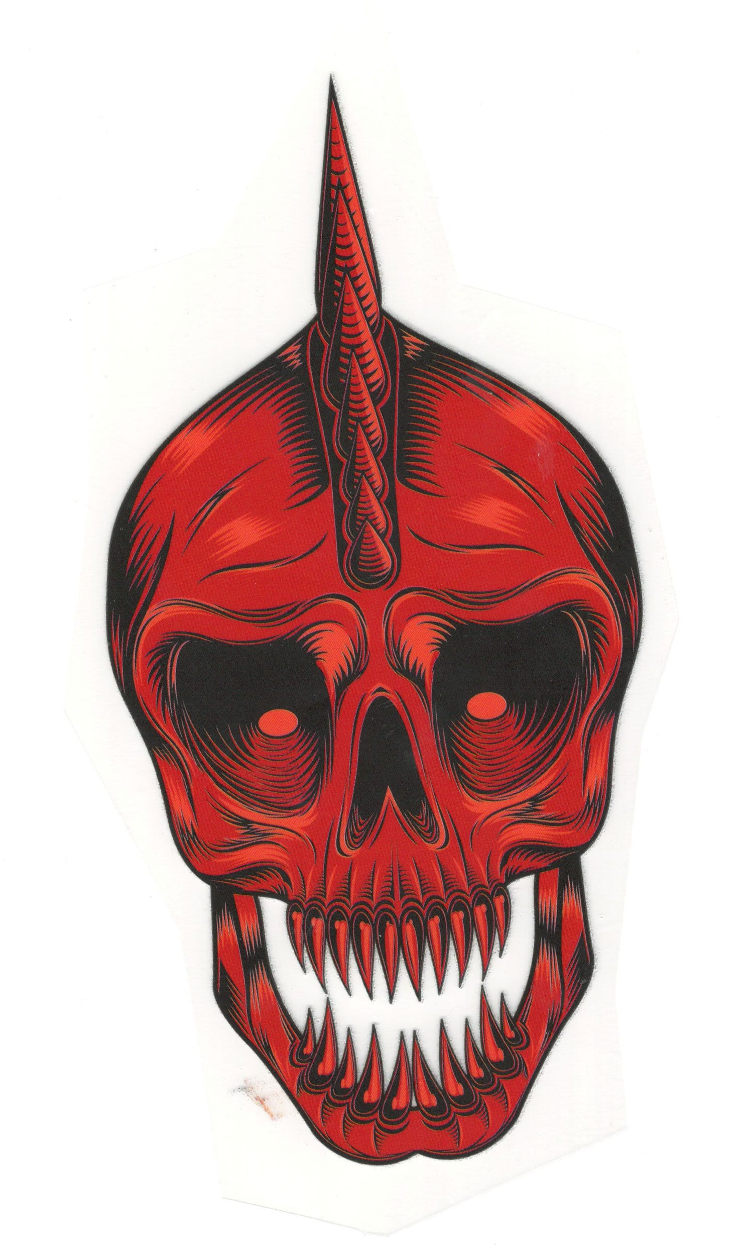 Red Punk Rock Skull Iron-on Transfer Clothes Sticker DIY Patch - Etsy