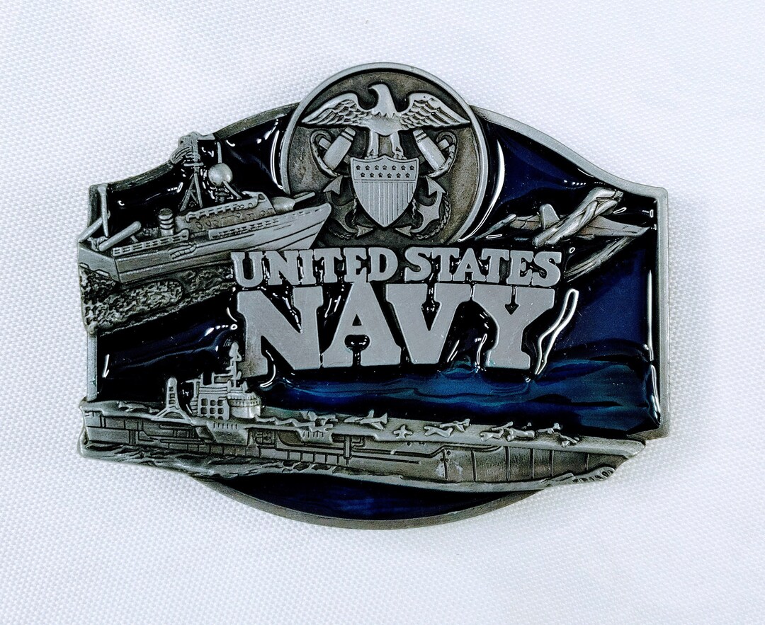 United States Navy Metal Belt Buckle USA Military Metal Belt Buckles US ...