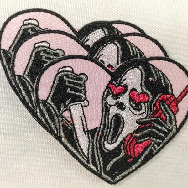 Scream Ghost Face Embroidery - Etsy
