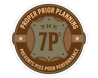 Proper Prior Planning Prevents Piss Poor Performance - Etsy
