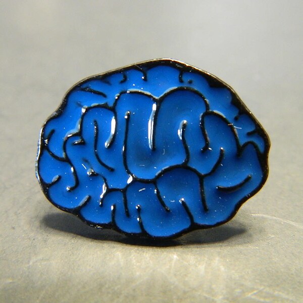 Brain Pin - Etsy