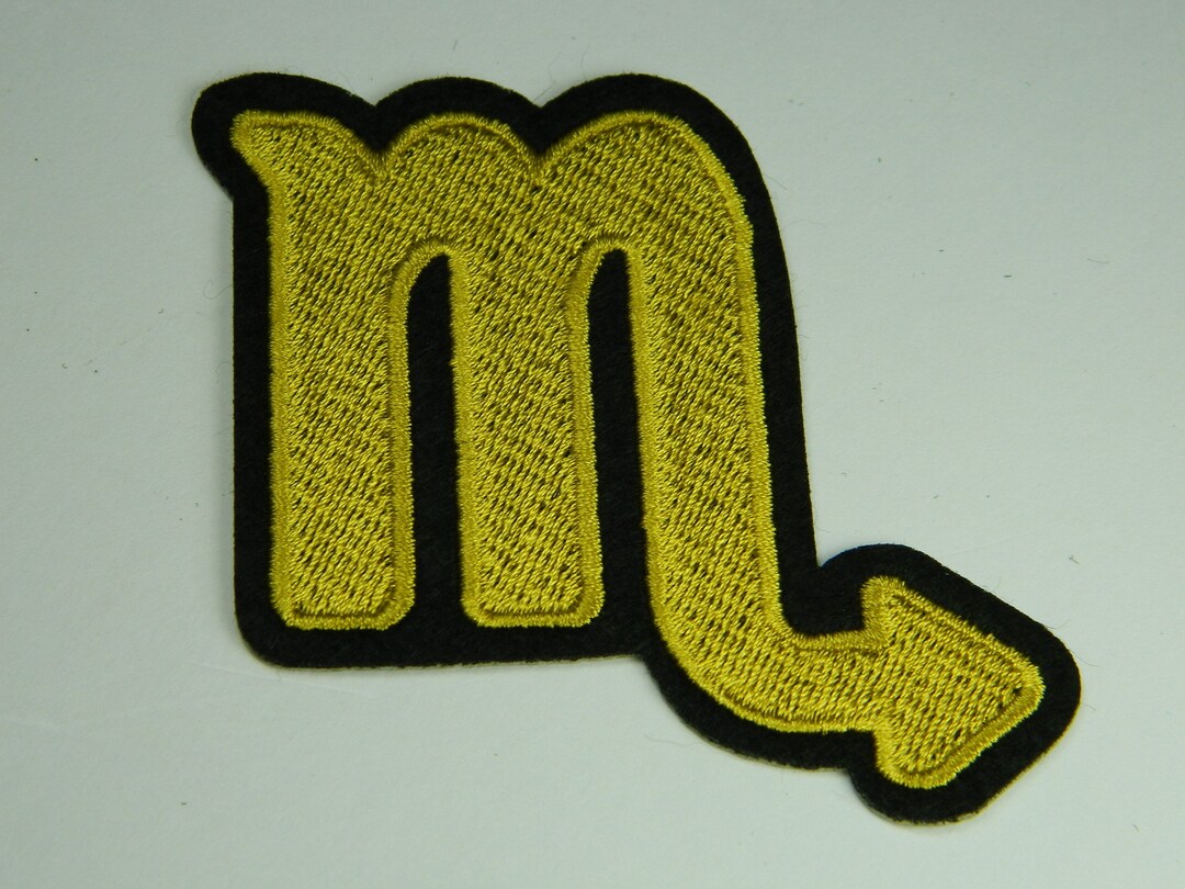 Scorpio Zodiac Patch – Gold Astrological Iron-on Applique - Etsy