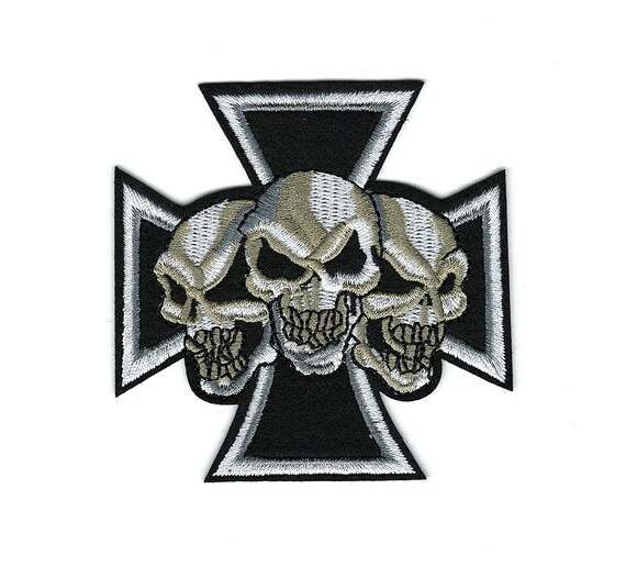 Skull And Iron Cross Death Head Skull On Iron Cross Bi Metallic