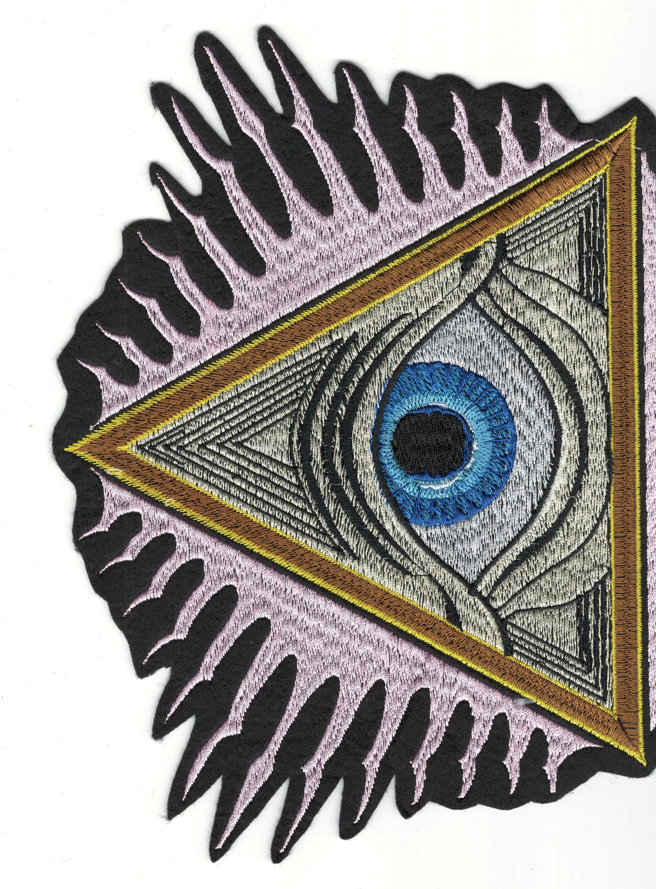 MASSIVE Eye of God Iron-on Embroidered Patch XL Big Eye of | Etsy