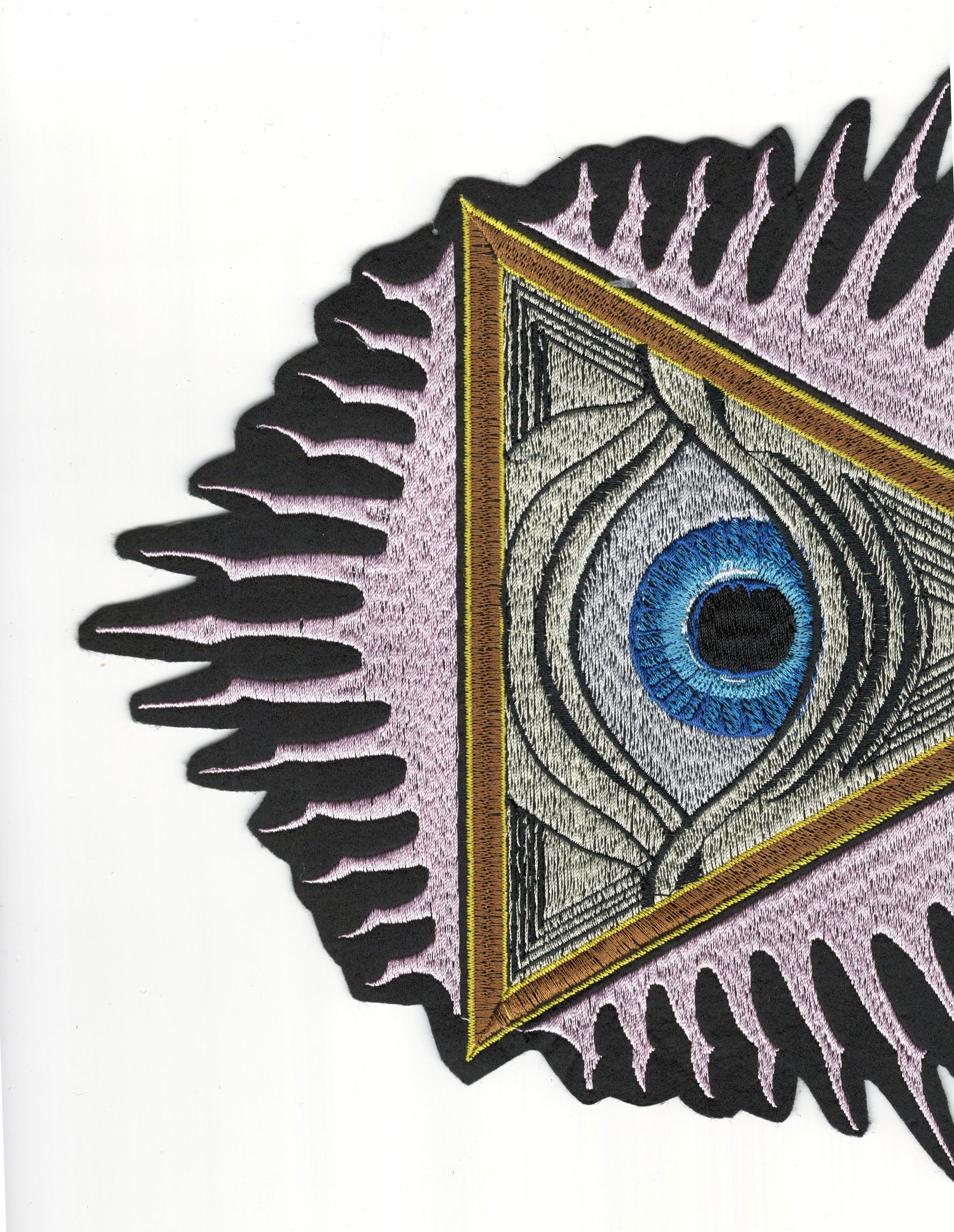MASSIVE Eye of God Iron-on Embroidered Patch XL Big Eye of - Etsy