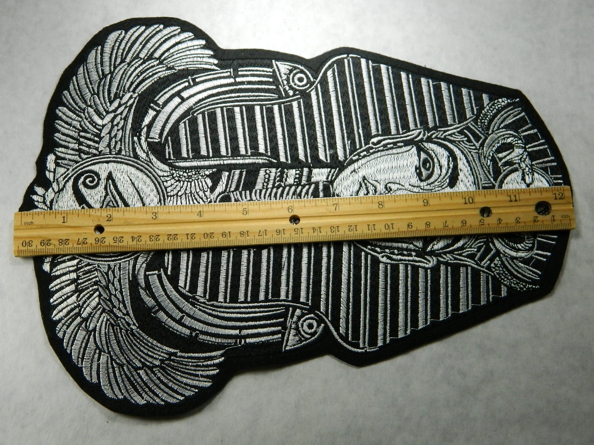 Large Silver Egyptian Pharaoh Iron on Patch Egyptian Pharaoh | Etsy