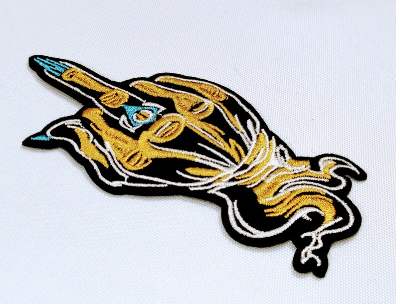 Spectral Hand Middle Finger Iron on Embroidery Patch - Etsy