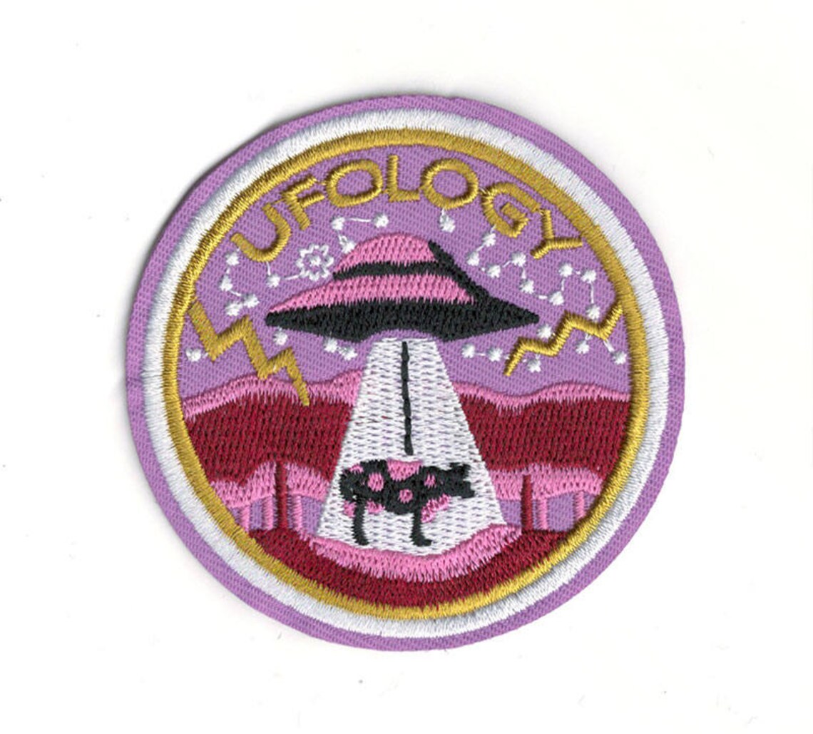Colorful Girls Space UFOLOGY Alien Embroidery Patch Costume - Etsy