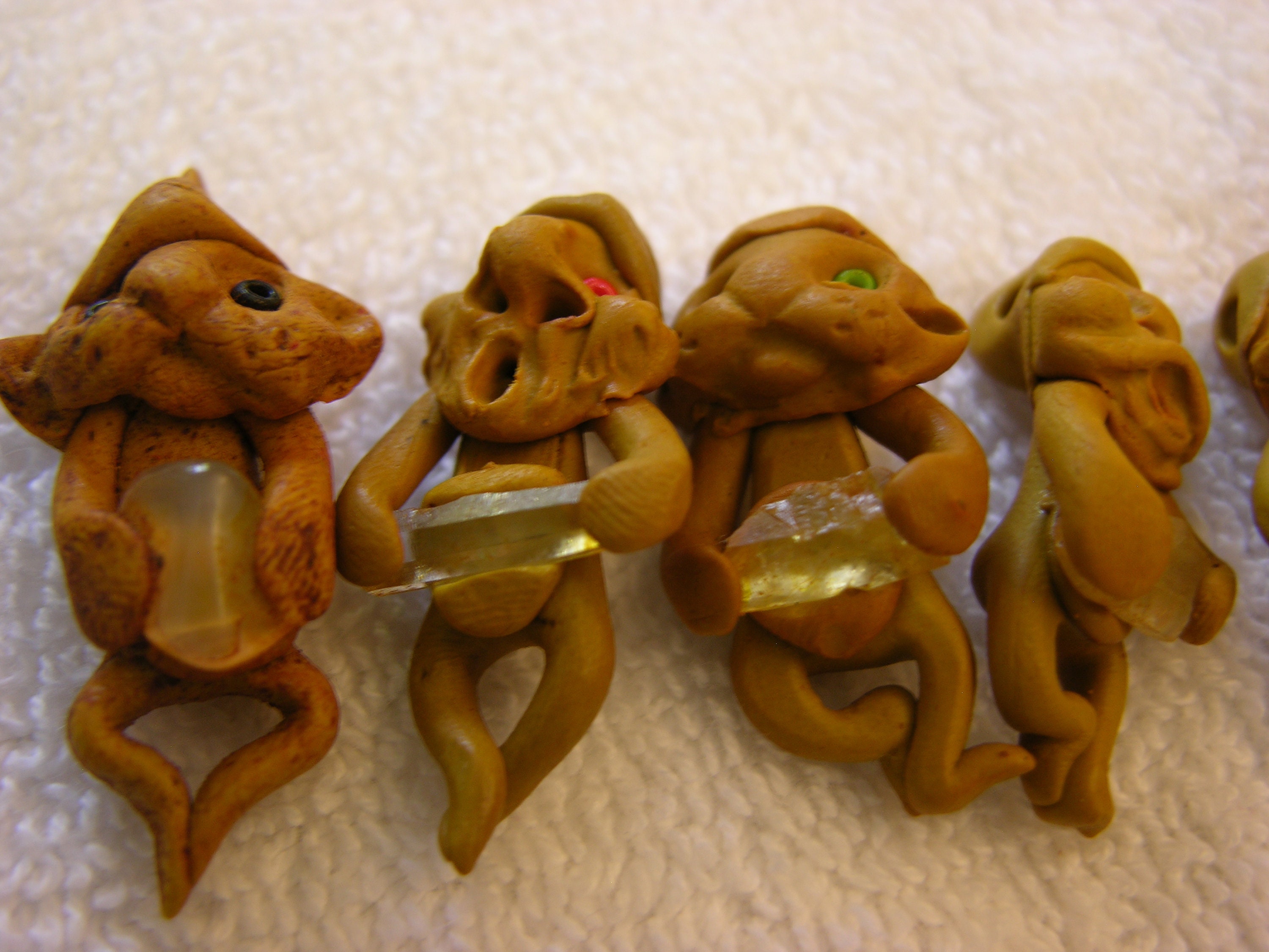 Crystal Troll pendants 2 Trolls per lot holding healing | Etsy