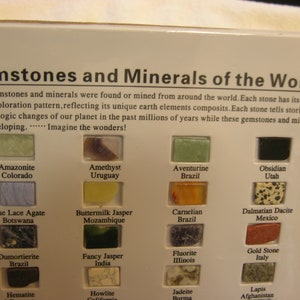 Minerals and Gemstones of the World Educational 36 Different - Etsy