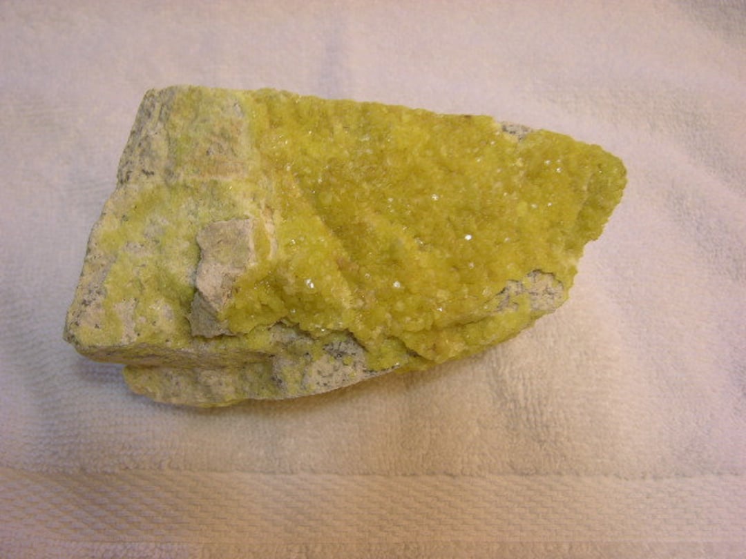 Sulfur Specimen W/crystals 2 Pound 5x3x3" El Desierto,bolivia Ss1 - Etsy