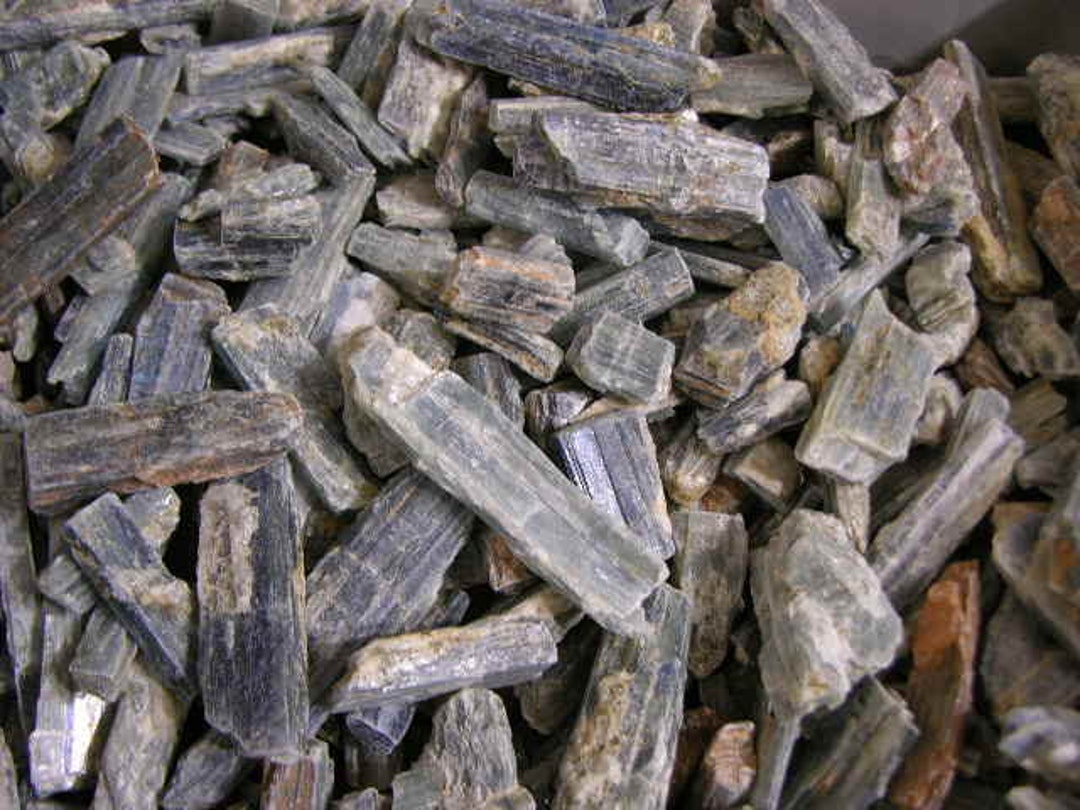 Kyanite Mine Rough Crystal Blue Blades 1 to 2 1/2 Inch 1/2 Pound Lots ...