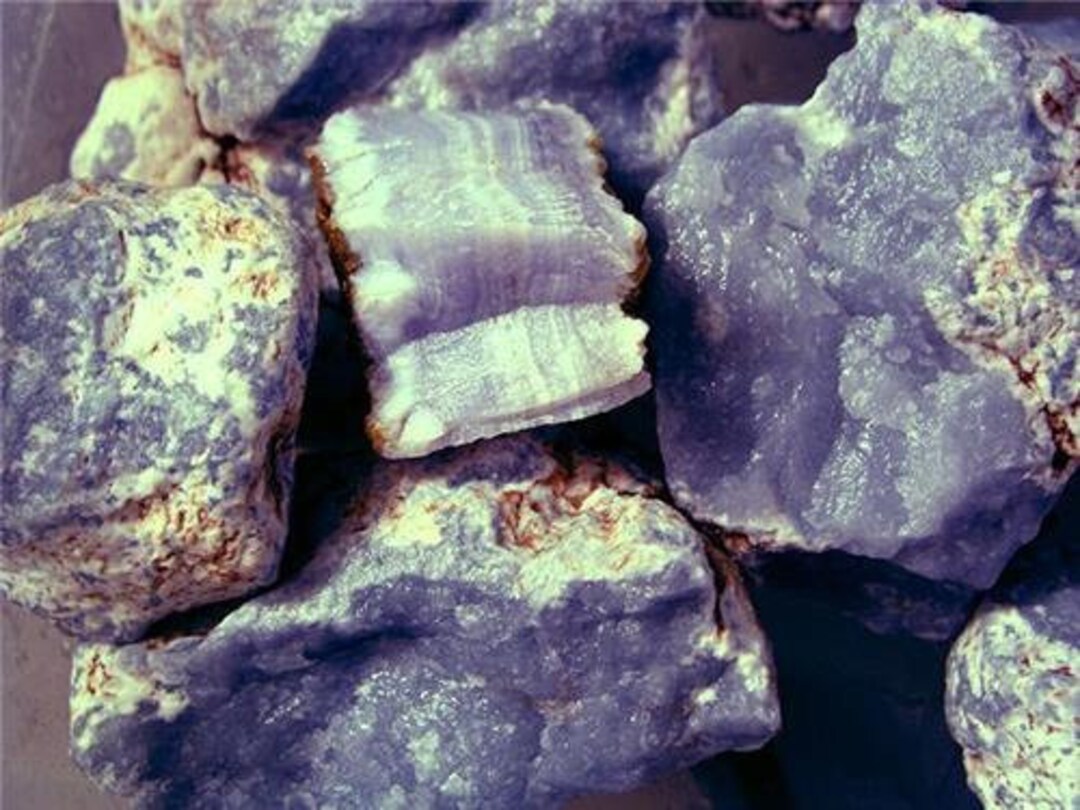 Angelite Celestite Blue Mine Rough Cabbing/carving/tumbling 6 Pound ...