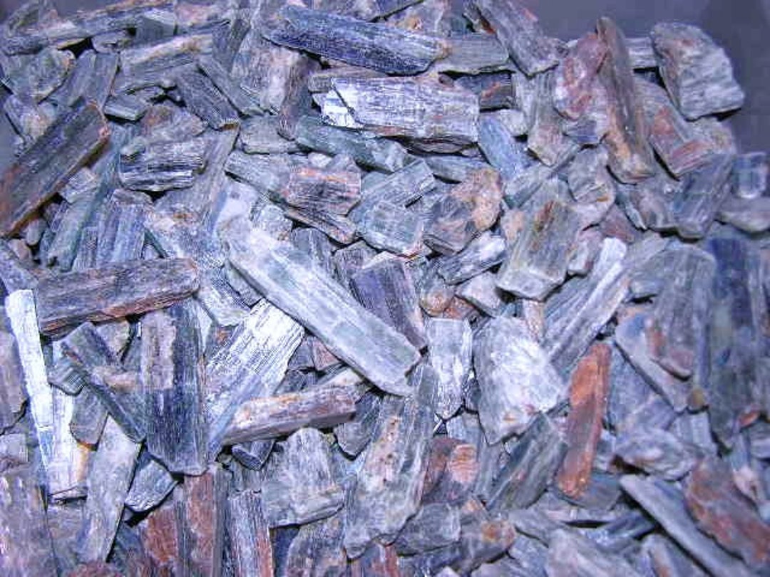 Kyanite Mine Rough Crystal Blue Blades 1 to 2 1/2 Inch 1/4 Pound Lots ...