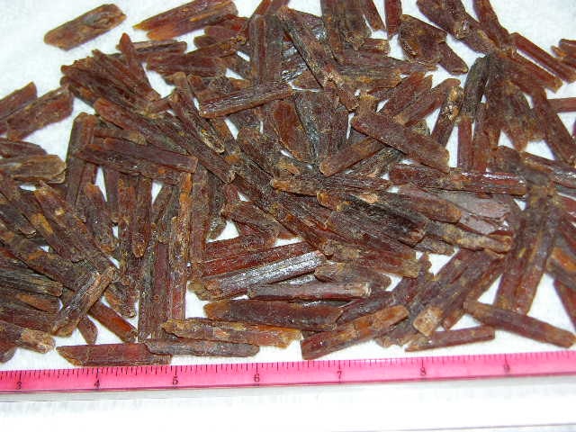 Kyanite Red RARE Gem Grade Crystals Tanzania 6 Gram Lots 2+ Crystals - Etsy