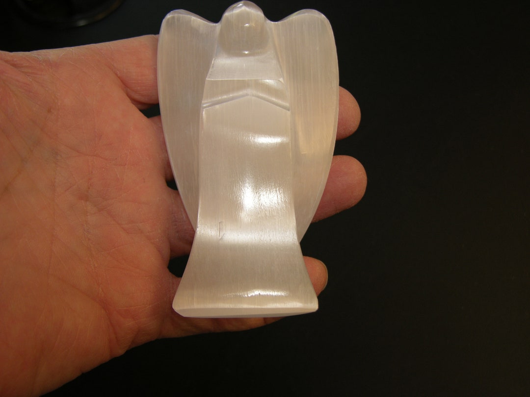 Selenite Angel 4 Inches Tall and 2.25 Inch Wide Polished - Etsy