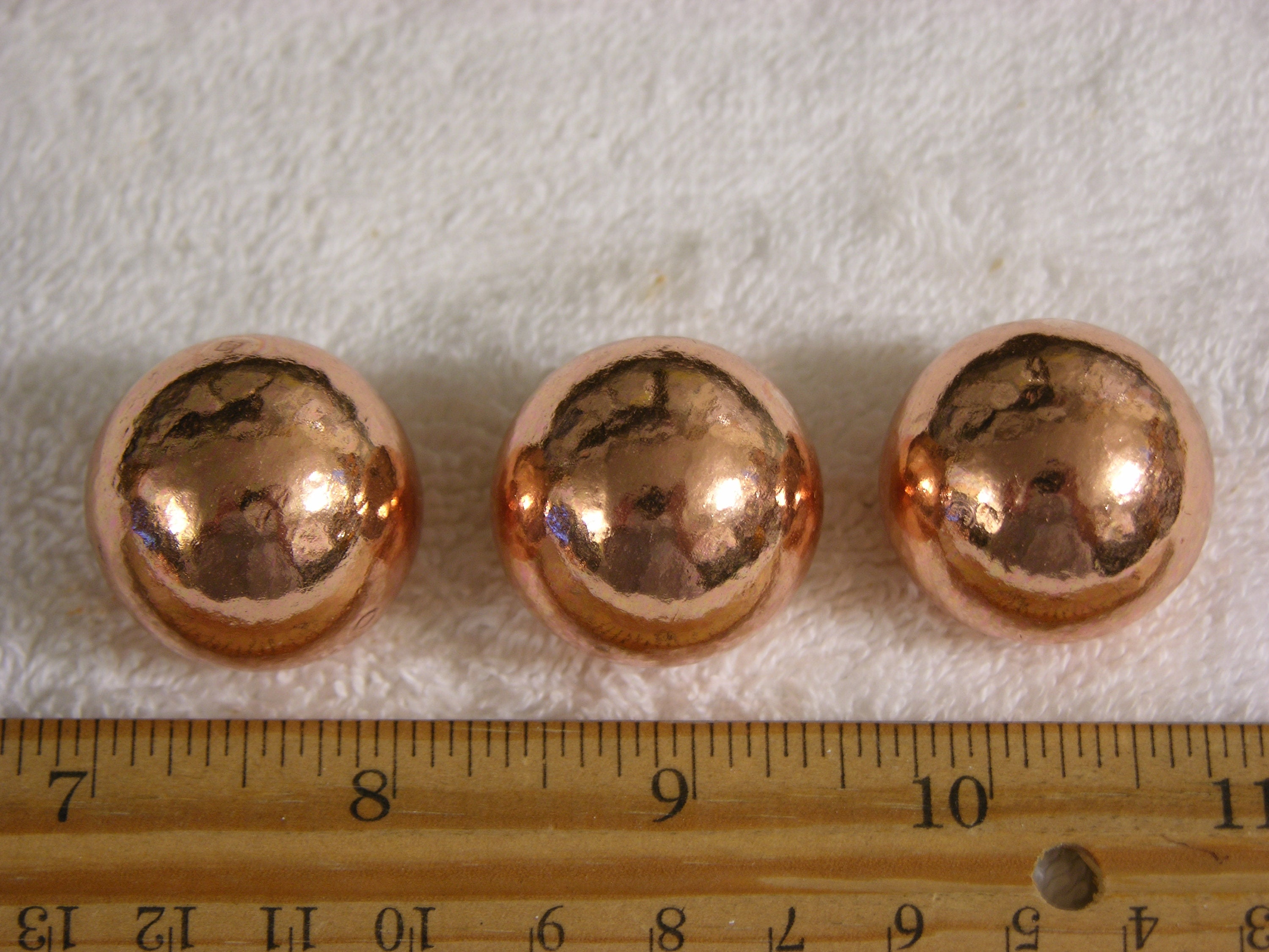 3 Copper Balls Spheres 1 1/8 Inch Diameter Solid Michigan Copper - Etsy