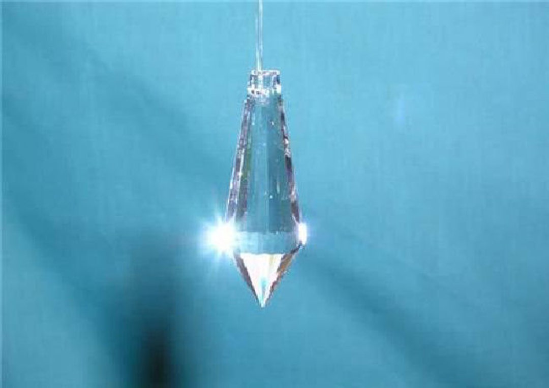 Crystal Prism Drops 1 1/2x1/2 Inch 7 Crystal Drops per Lot - Etsy