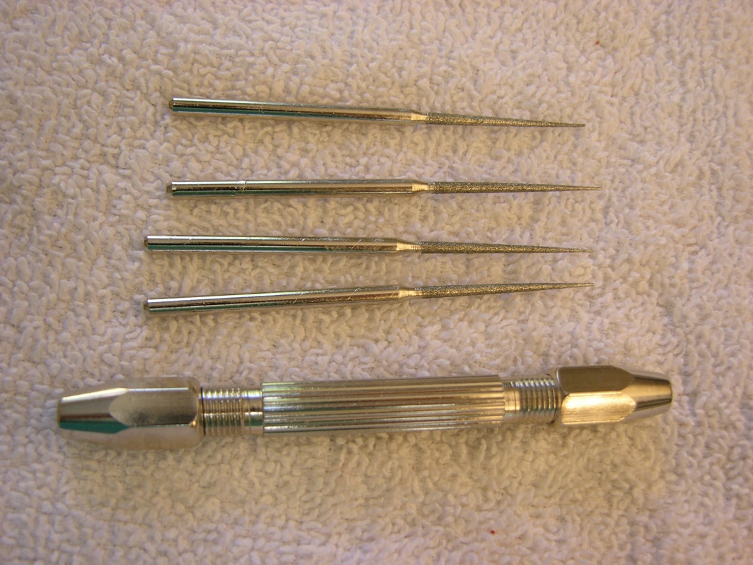 Diamond Reamers W/pin Vice & 4 Diamond Reamer Bits - Etsy