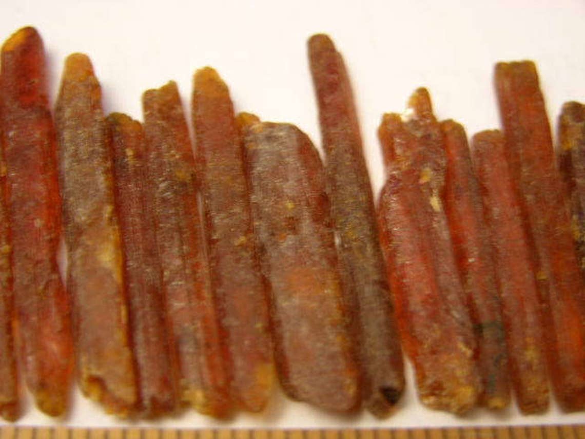 Kyanite Red Orange Gem Grade Crystals RARE Tanzania 1.25-2 - Etsy
