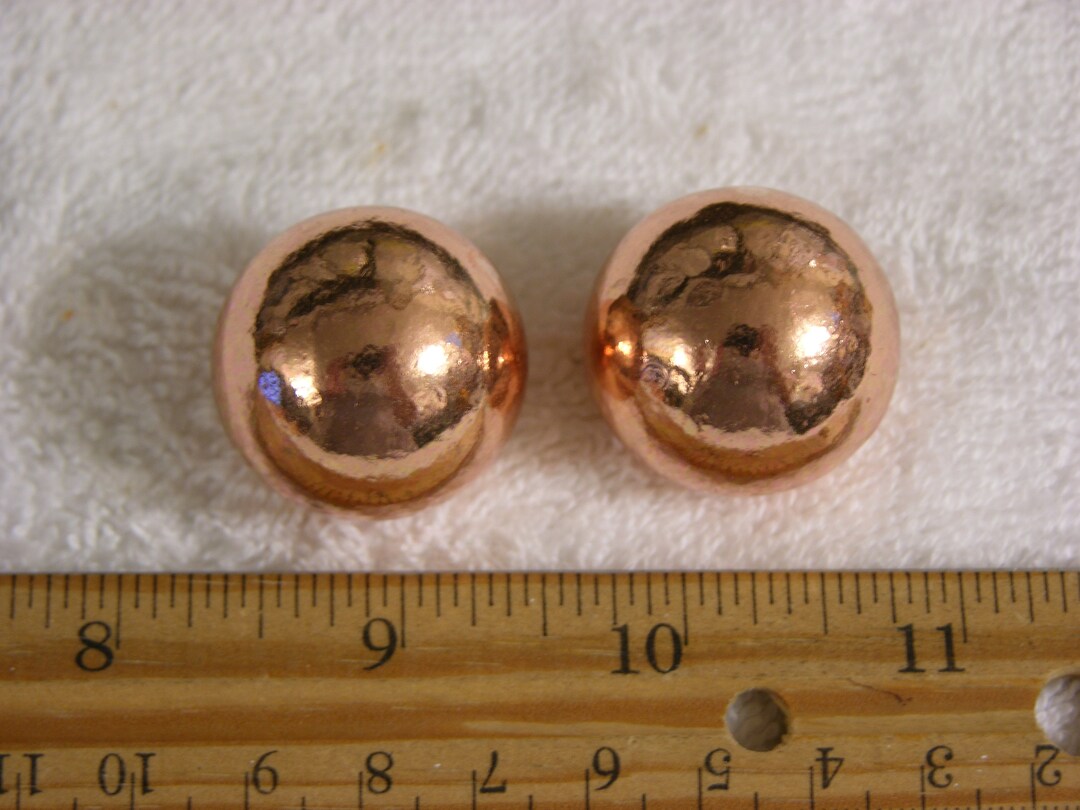Copper Balls Spheres 1 1/8 Inch Diameter 2 Balls per Lot Michigan - Etsy