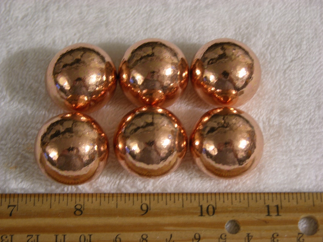 Copper Balls Spheres 1 1/8 Inch Diameter 6 Balls per Lot Michigan - Etsy