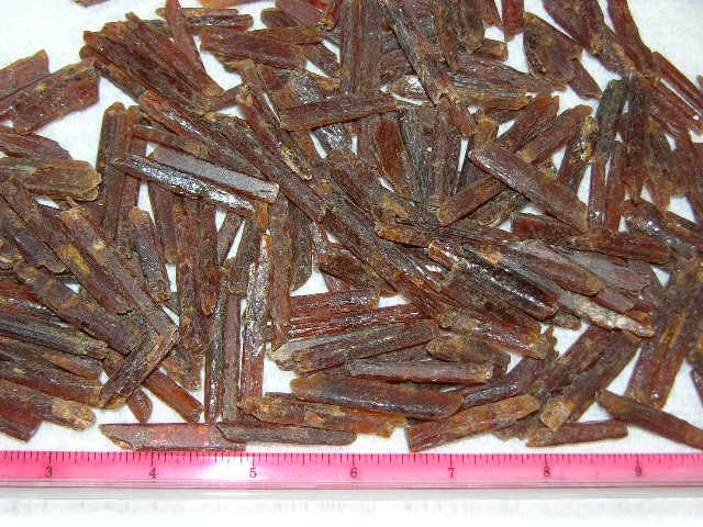 Kyanite Red RARE Gem Grade Crystals Tanzania 6 Gram Lots 2+ Crystals - Etsy