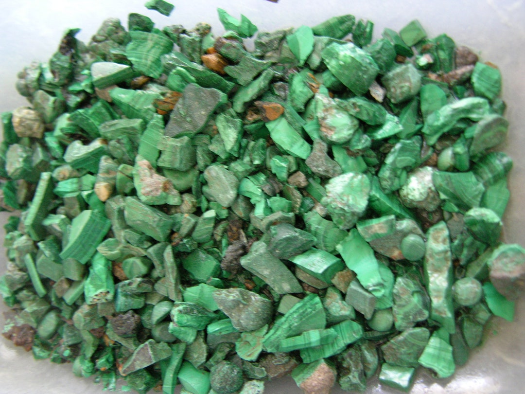 Malachite Mine Rough Small/tiny Pieces Dust to 1/2 Inch 1/4 Pound Lots ...