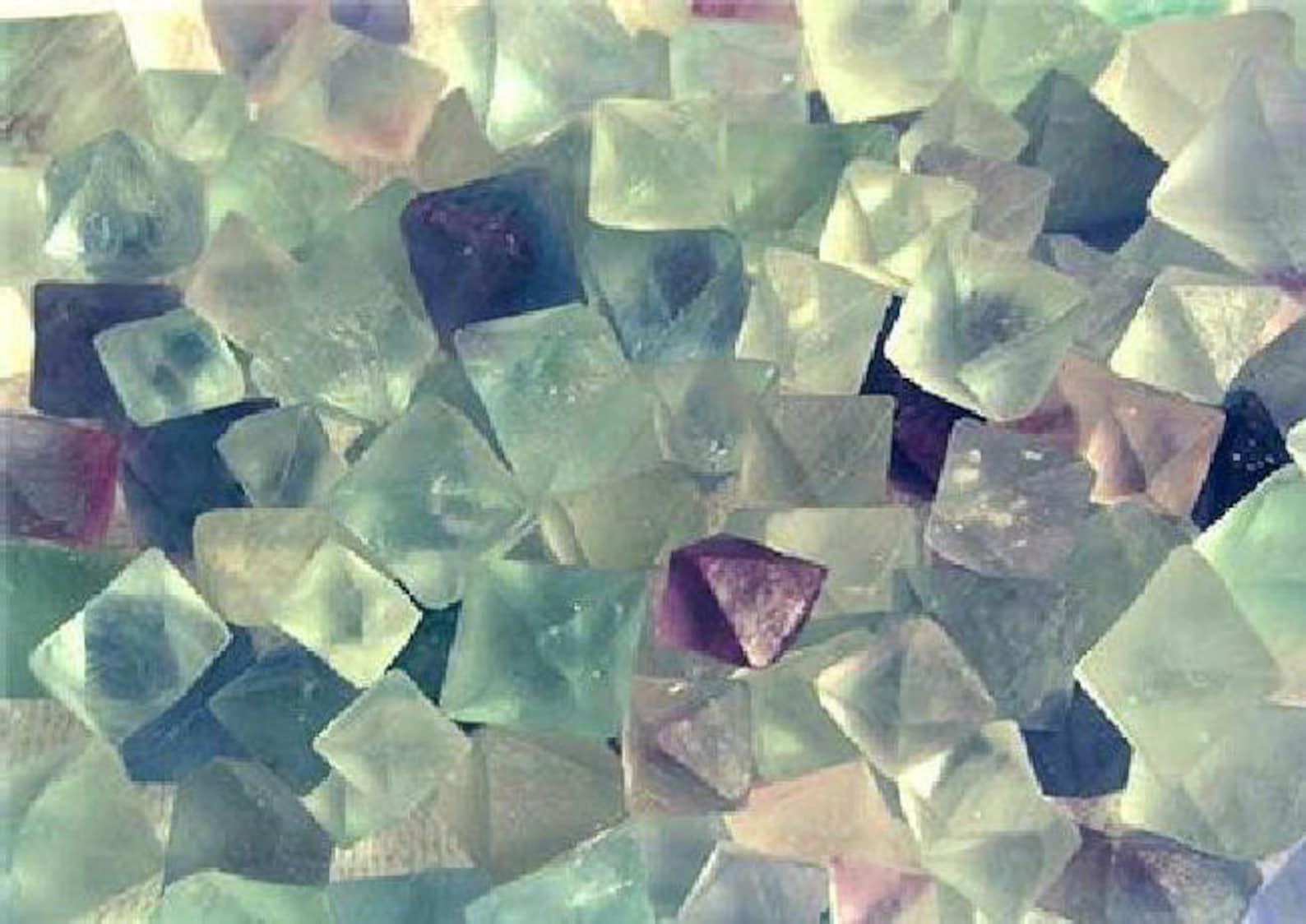 Fluorite Octahedron Crystals 1/2-1 Inch 24 Crystals per Lot Free ...