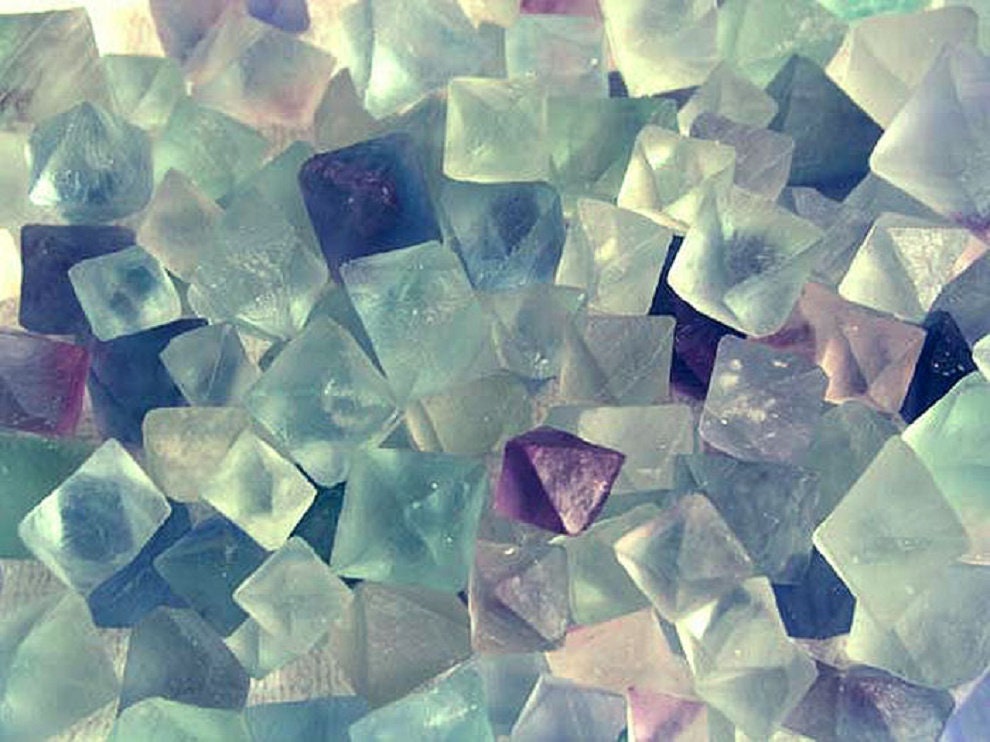 Fluorite Octahedral Crystals 3/4 to 3/8 Inch 6 Crystal Lots - Etsy