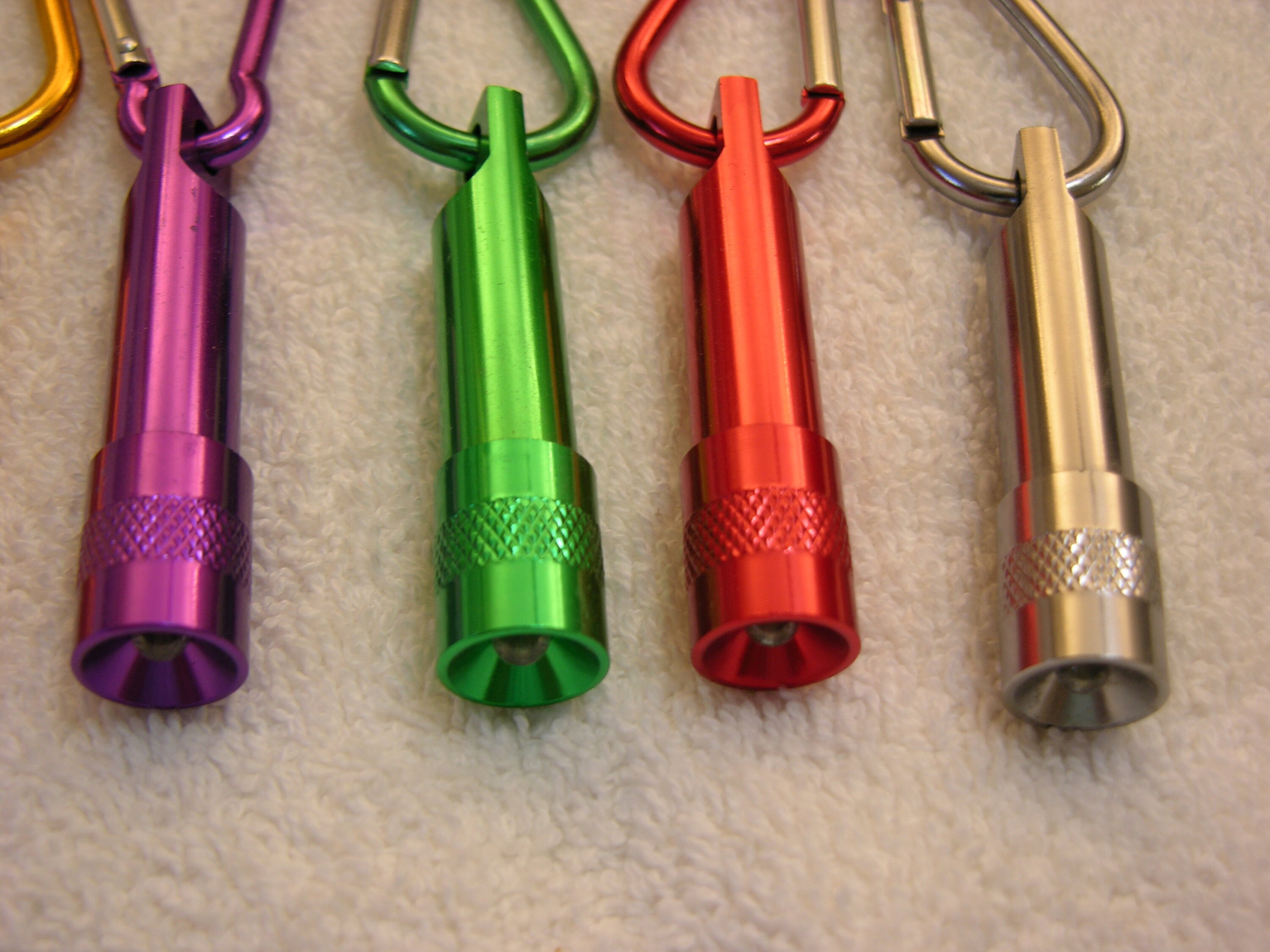 Flashlight Mini With Key Chain Carabiner Clip Aluminum - Etsy
