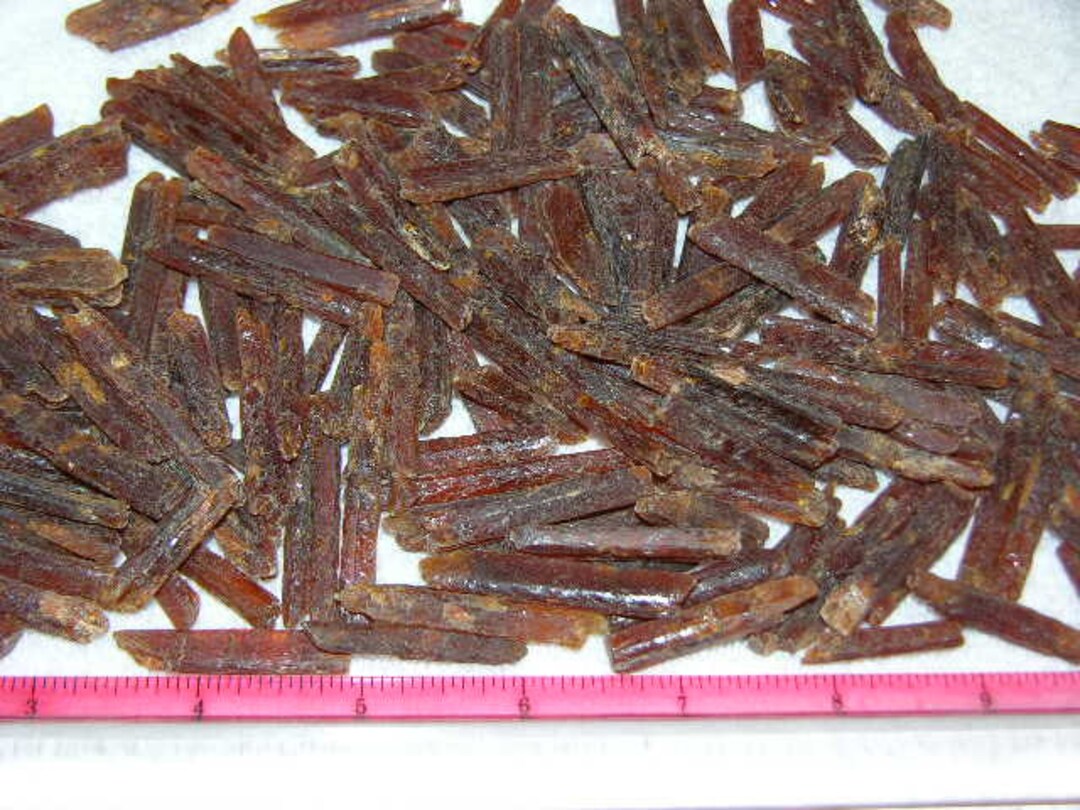Kyanite Red RARE Gem Grade Crystals Tanzania 6 Gram Lots 2+ Crystals - Etsy