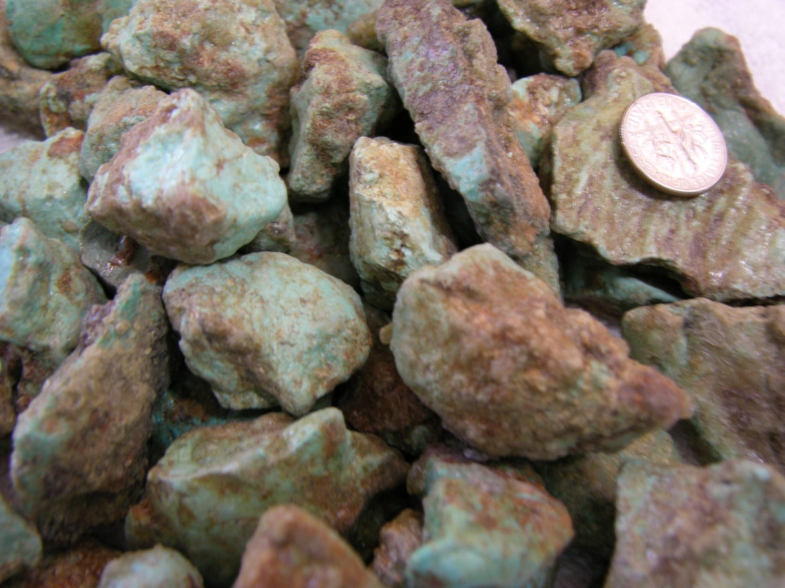 Turquoise Mine Rough Green/blue Arizona Bigger Stabilized | Etsy