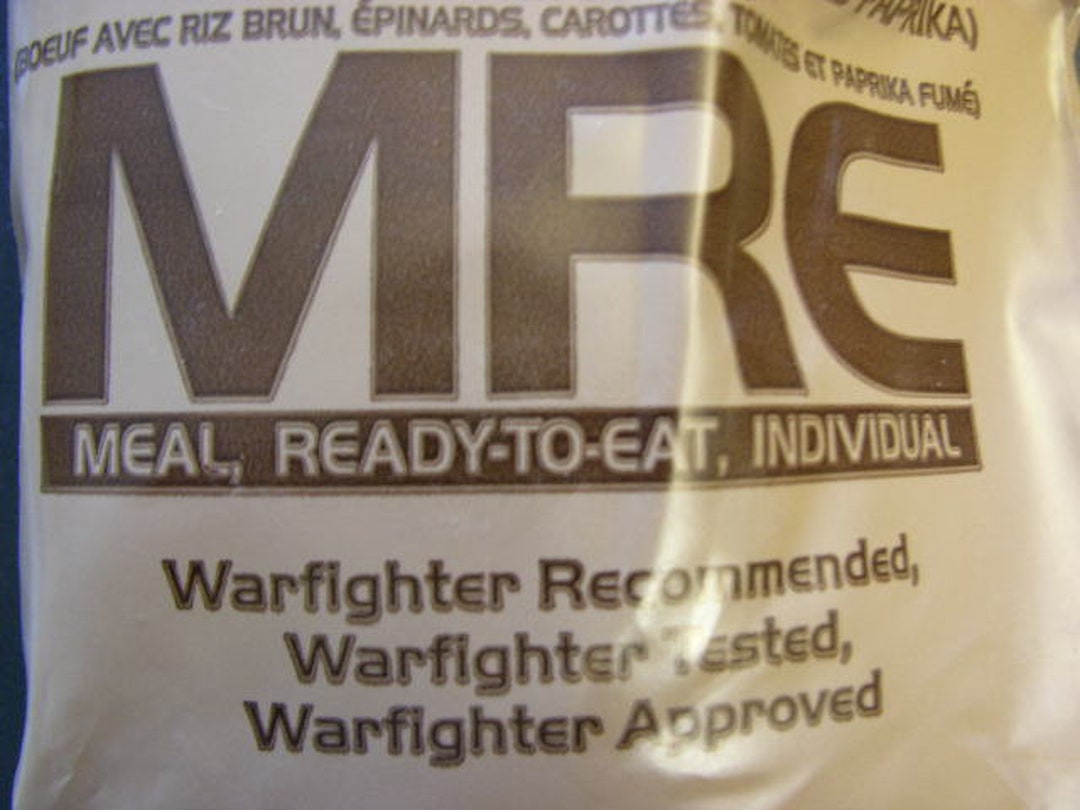 MRE Military Complete Meal Ready to Eat W/accessory Pack - Etsy