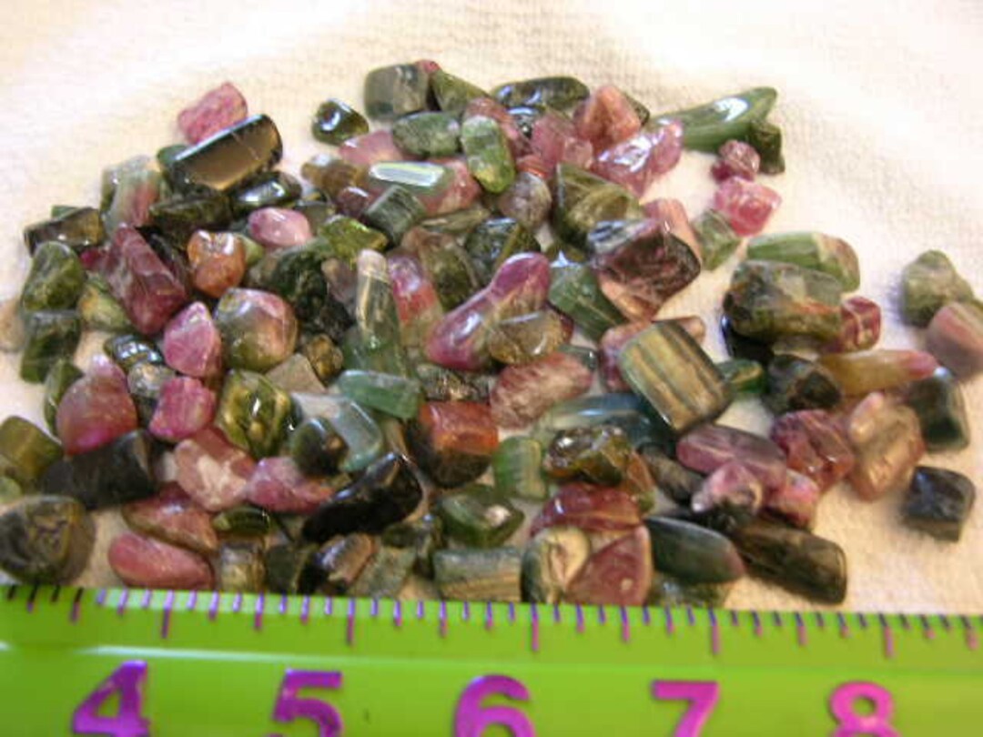 Watermelon Tourmaline Pink Red Green Crystal Tumble Polished 1/4 to 1 ...