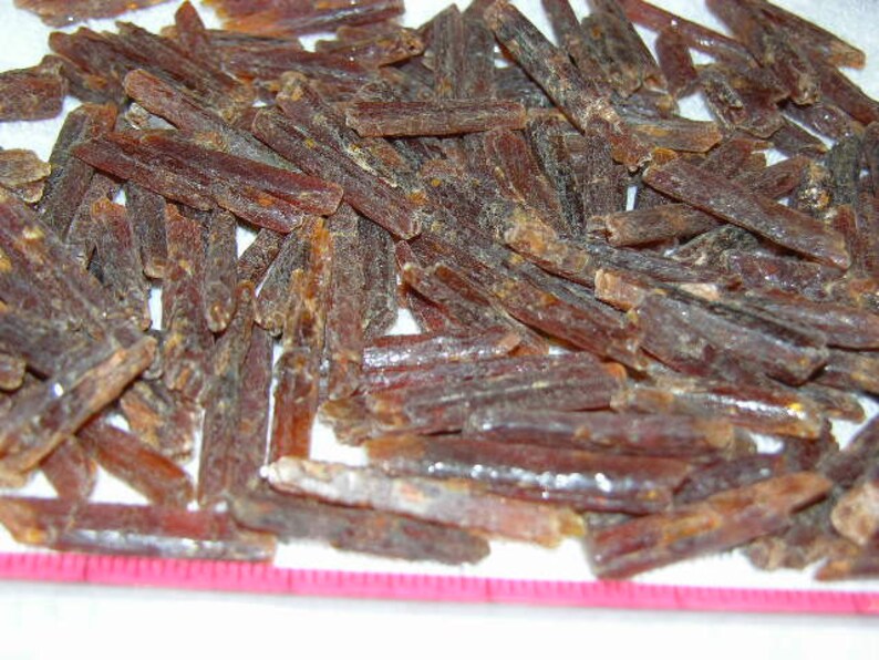 Kyanite Red RARE Gem Grade Crystals Tanzania 6 Gram Lots 2+ Crystals - Etsy