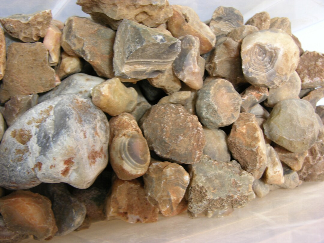 Botswana Agate Mine Rough 1 to 2.5 Inch 4 Pound Lots - Etsy