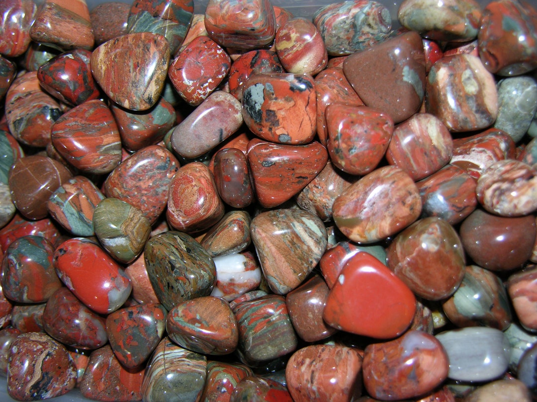 Brecciated Jasper Tumble Polished Red Fancy Jasper 1/2 Pound Lots - Etsy