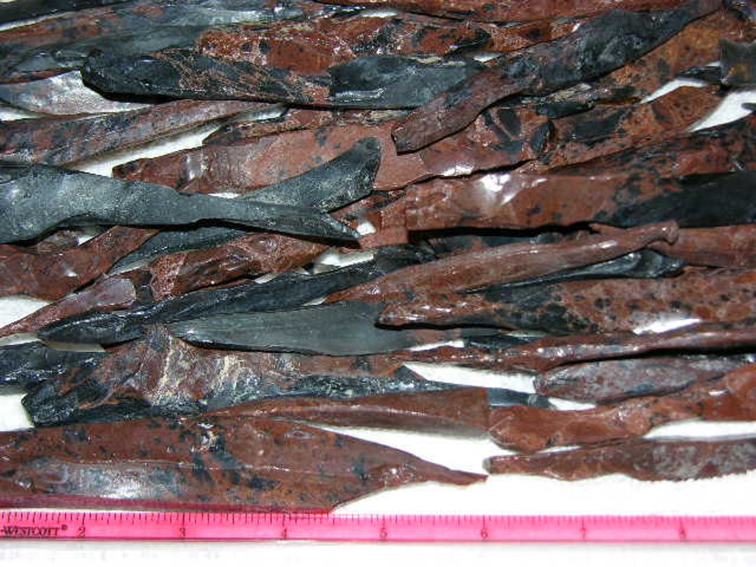 Obsidian Needle Crystals Mahogany Bigger 2-6 Inch 1/2 Pound - Etsy