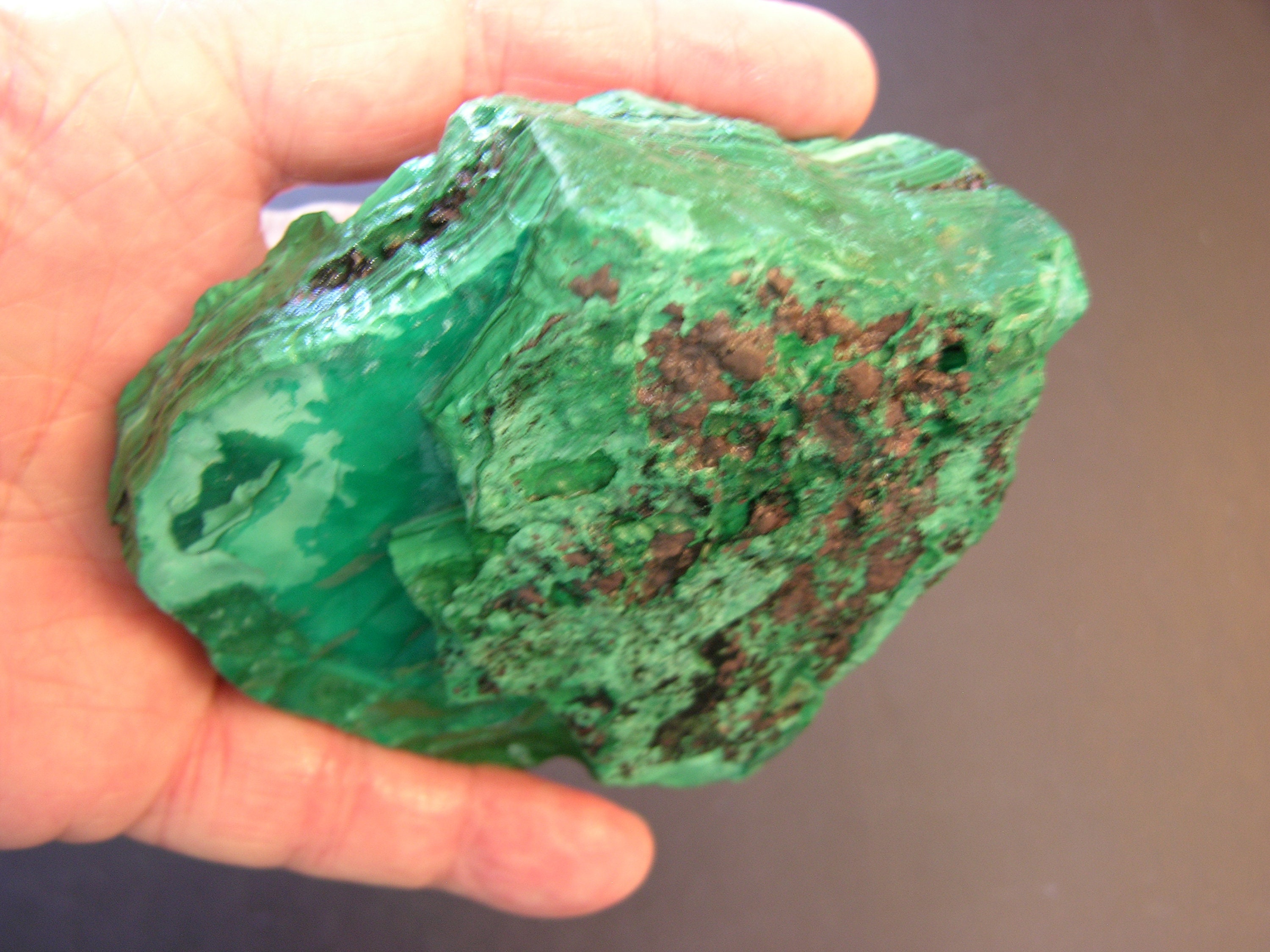 Malachite Rough Big Piece Gem Grade 3x3x1 Inch 1 1/2 Pound Ma1 - Etsy UK
